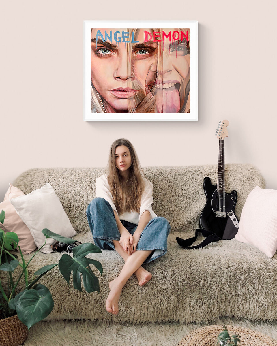 Lámina Angel Demon Cara Delevingne – Mäkelismos Brand